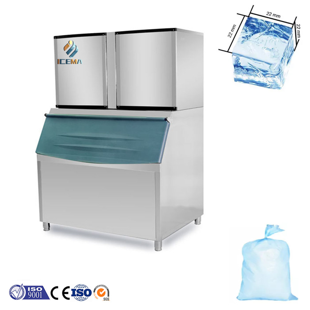 250 KG Capacity Automatic Ice Maker Machine 1000kg /24h for Commercial ...