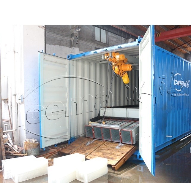 Emerson 3 Ton Directly Cooling ICEMA Containerized Block Ice Plant