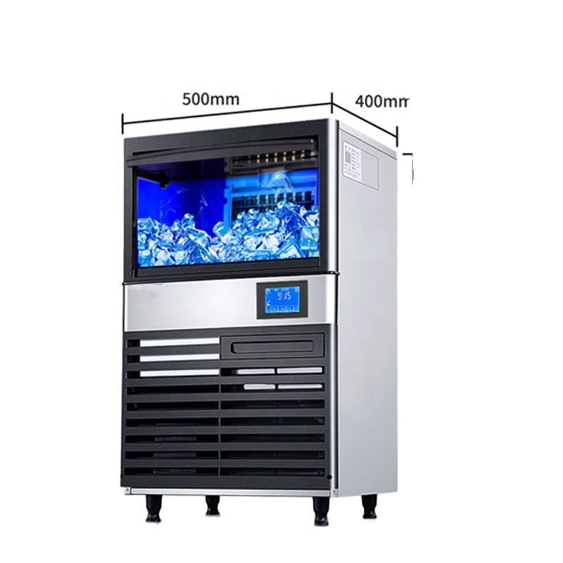 60KG Commercial Ice Cube Machine Automatic 500W with Emerson Compressor