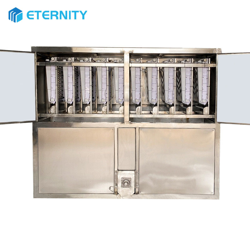 Industrial 5 Ton 10 Tons Ice Cube Making Machine with 19X21X6 Ice Grid ...